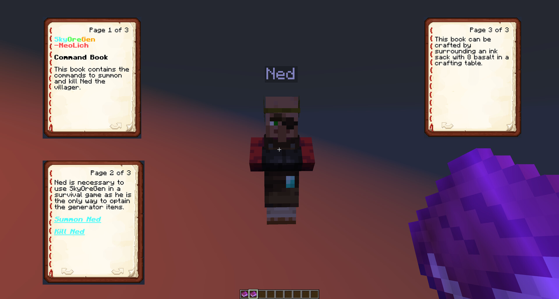 SkyOreGen (Skyblock Ore Generator) Minecraft Data Pack