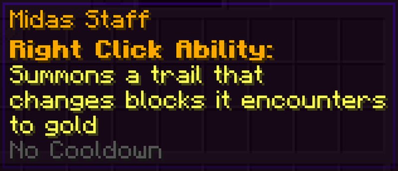 Midas Staff Minecraft Data Pack