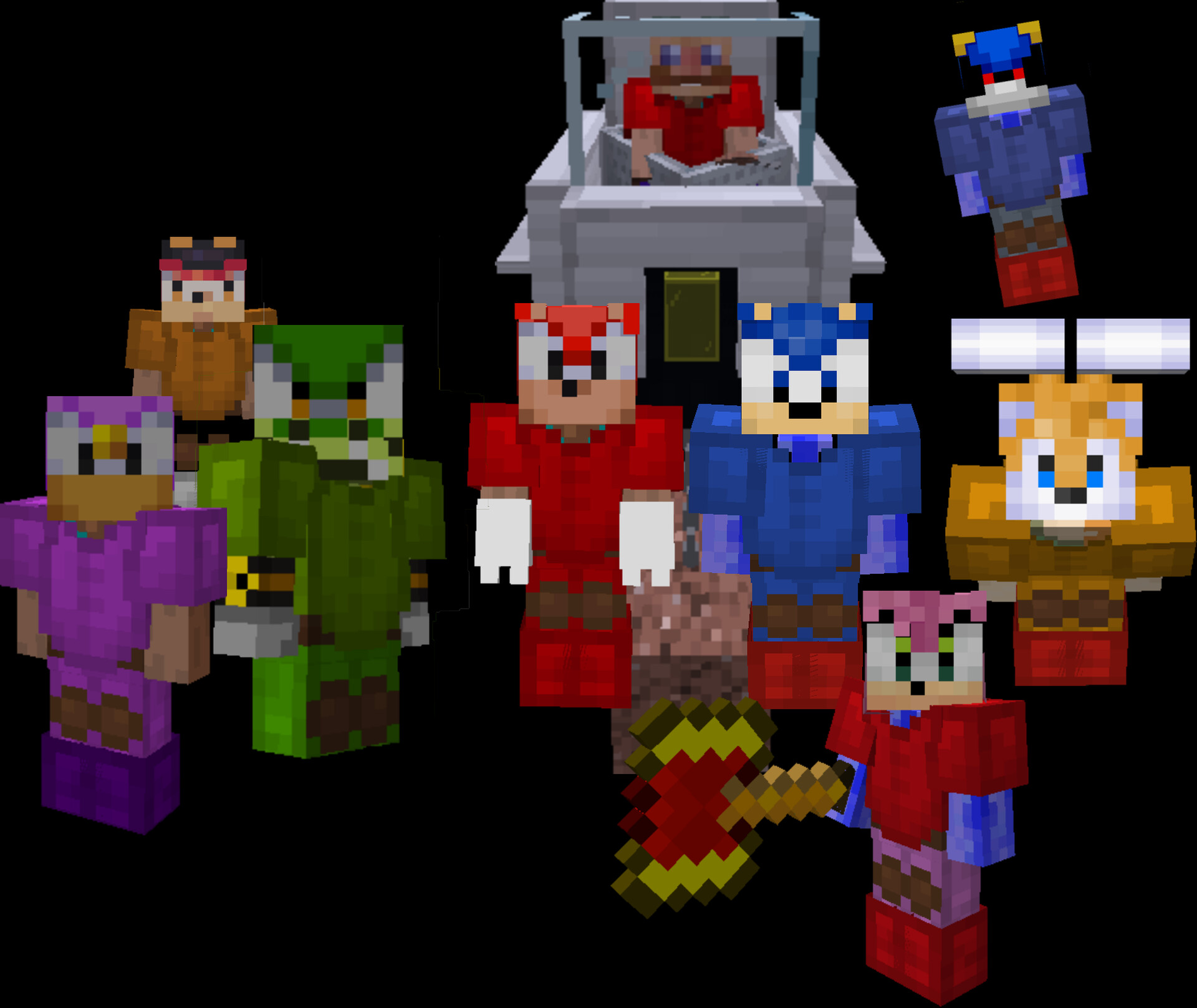 Team Sonic Powers Minecraft Data Pack