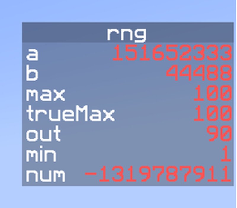 Random Number Generator (RNG) for datapacks Minecraft Data Pack