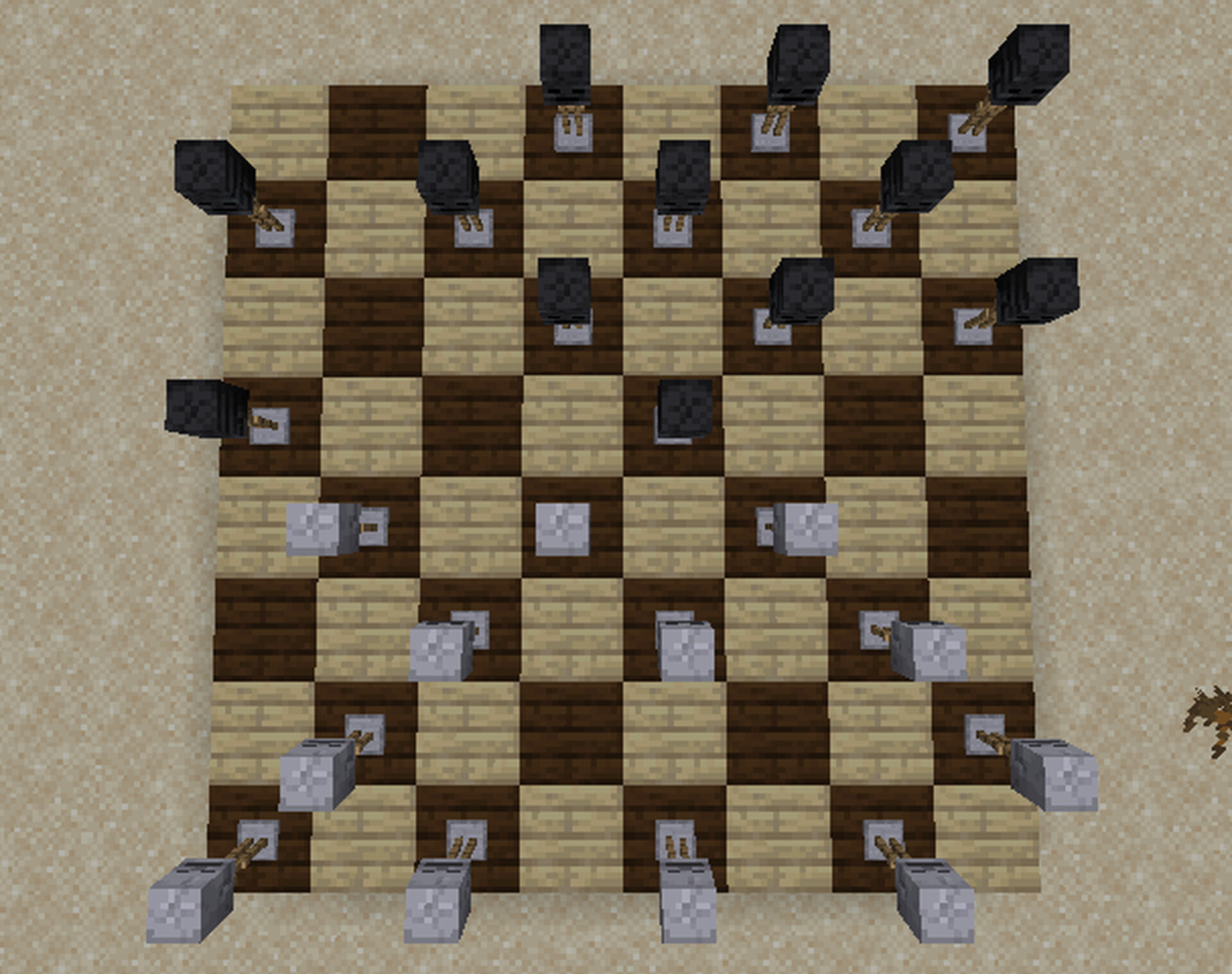 Checkers minigame Minecraft Data Pack
