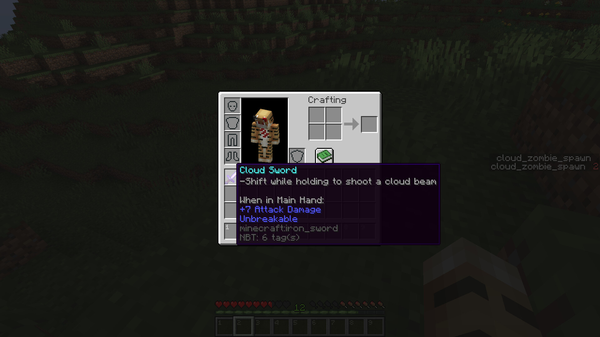 Cloud Sword Minecraft Data Pack