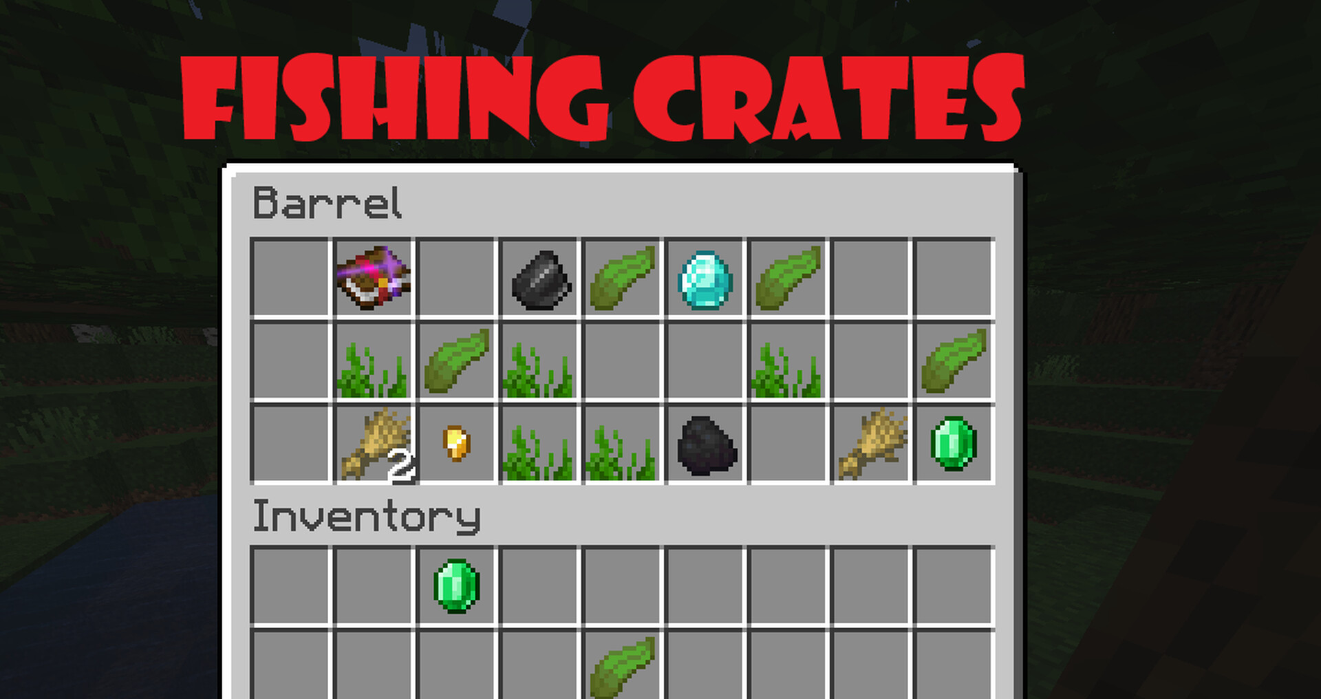 Biome Dependent Fishing/Crates Minecraft Data Pack