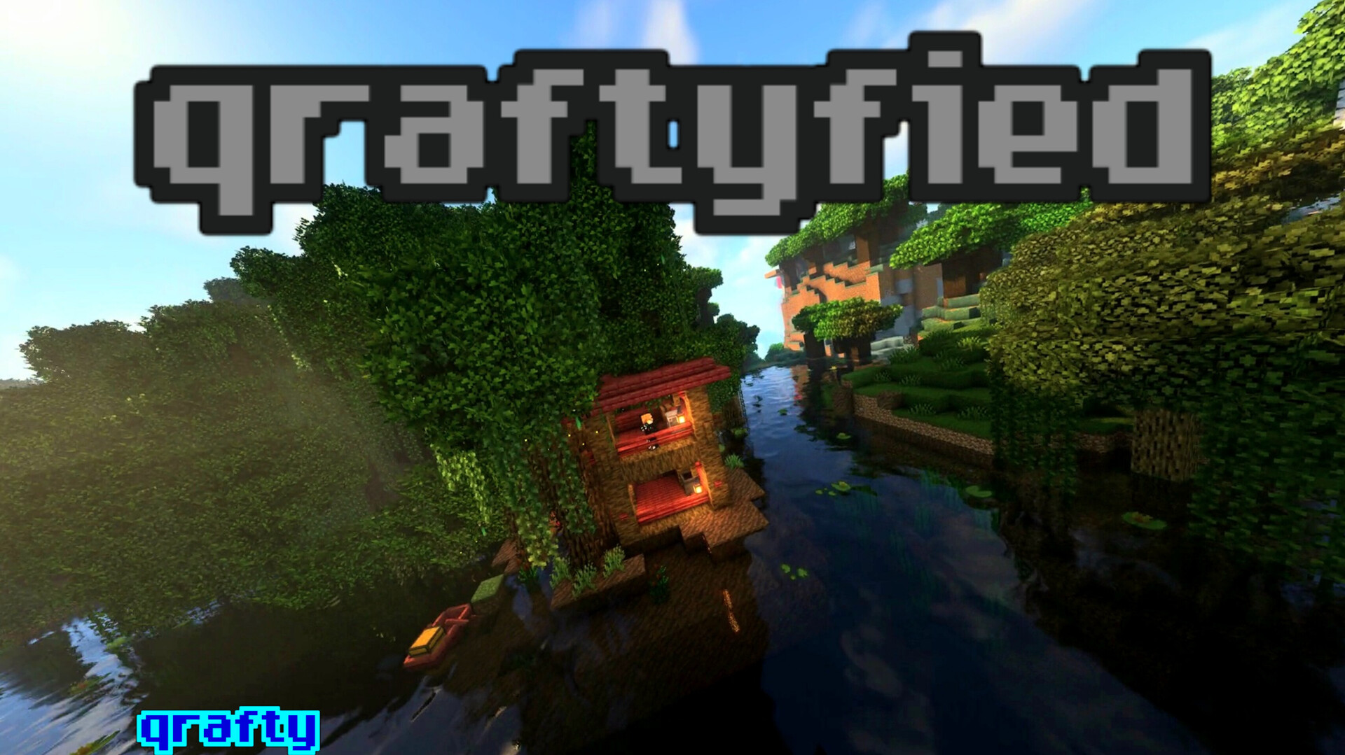 qraftyfied // Custom structures & portable base Minecraft Data Pack