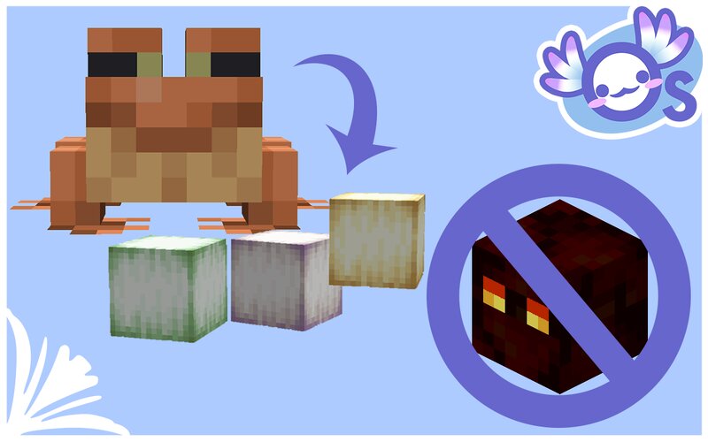 Frogs Drop Froglights on Death Minecraft Data Pack