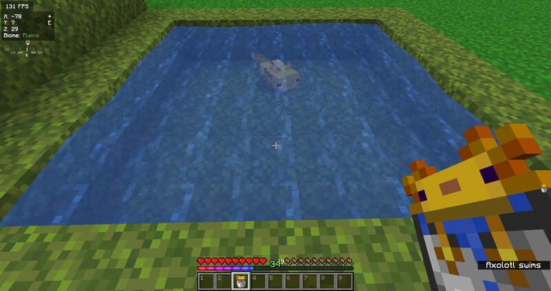 Colorful Axolotl Buckets Minecraft Data Pack