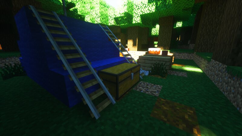 Craftable Tents (quick base) Minecraft Data Pack