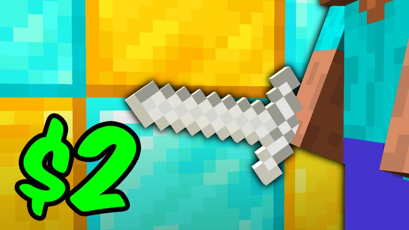 Custom $2 Minecraft Sword Minecraft Data Pack