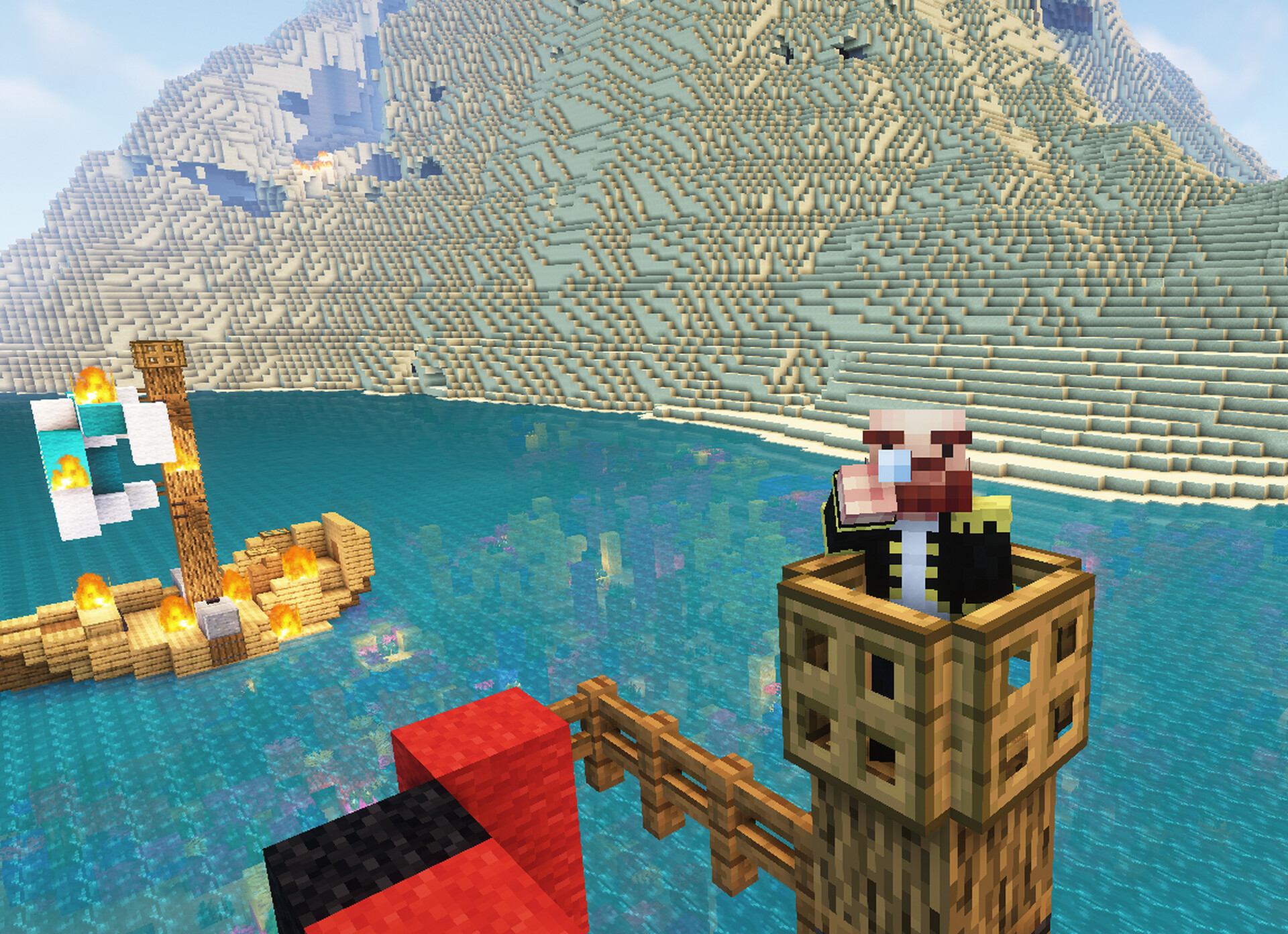 Sailable Custom Ships with Cannons! Minecraft Data Pack