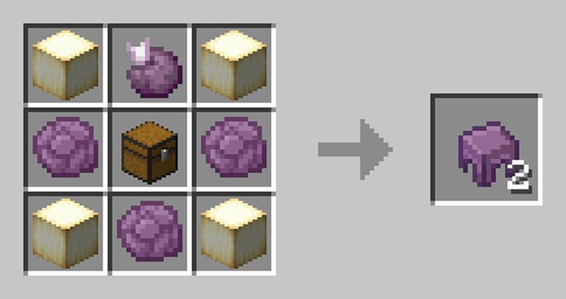 Craft able shulker shell Minecraft Data Pack