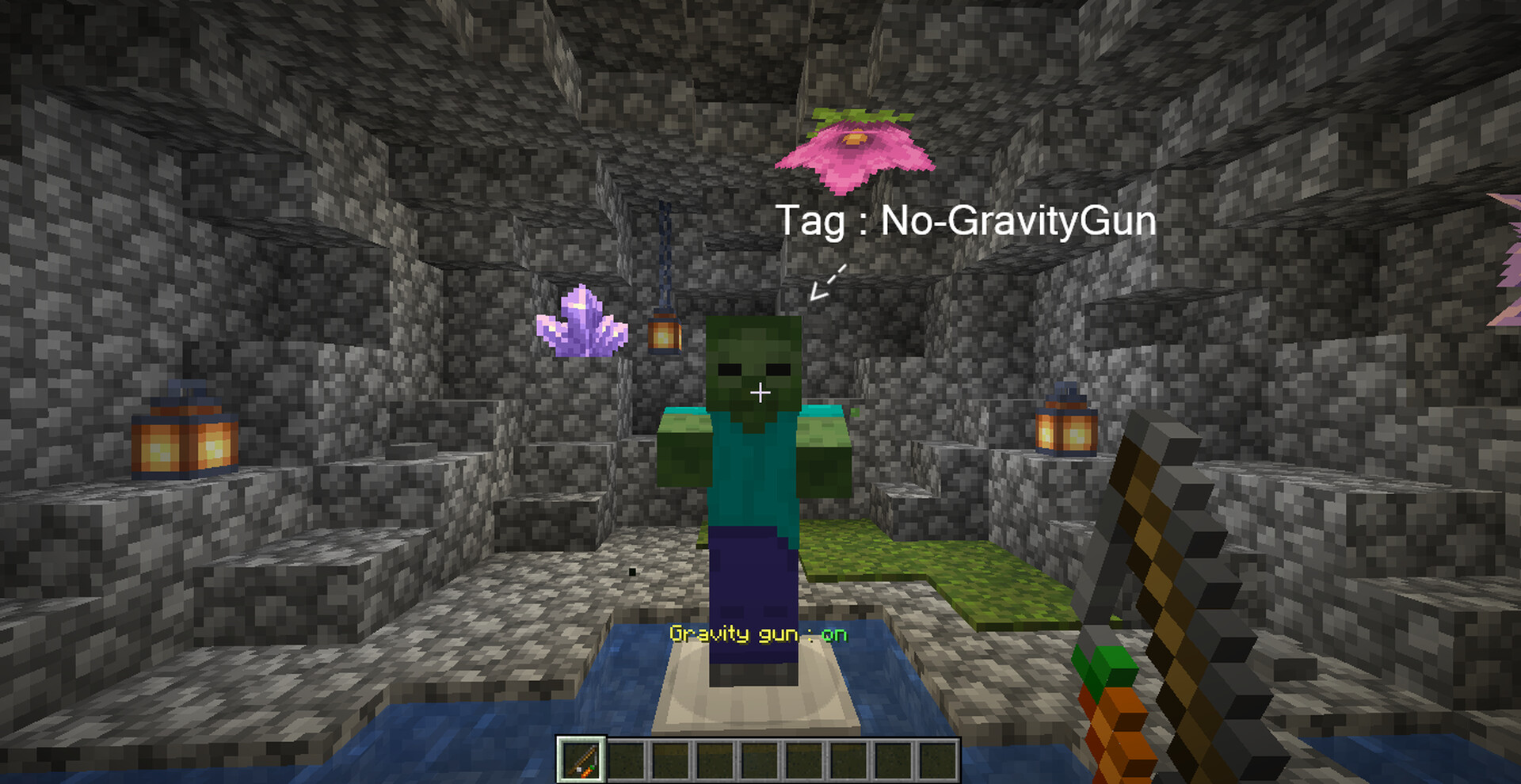 Gravity Gun Pack Minecraft Data Pack