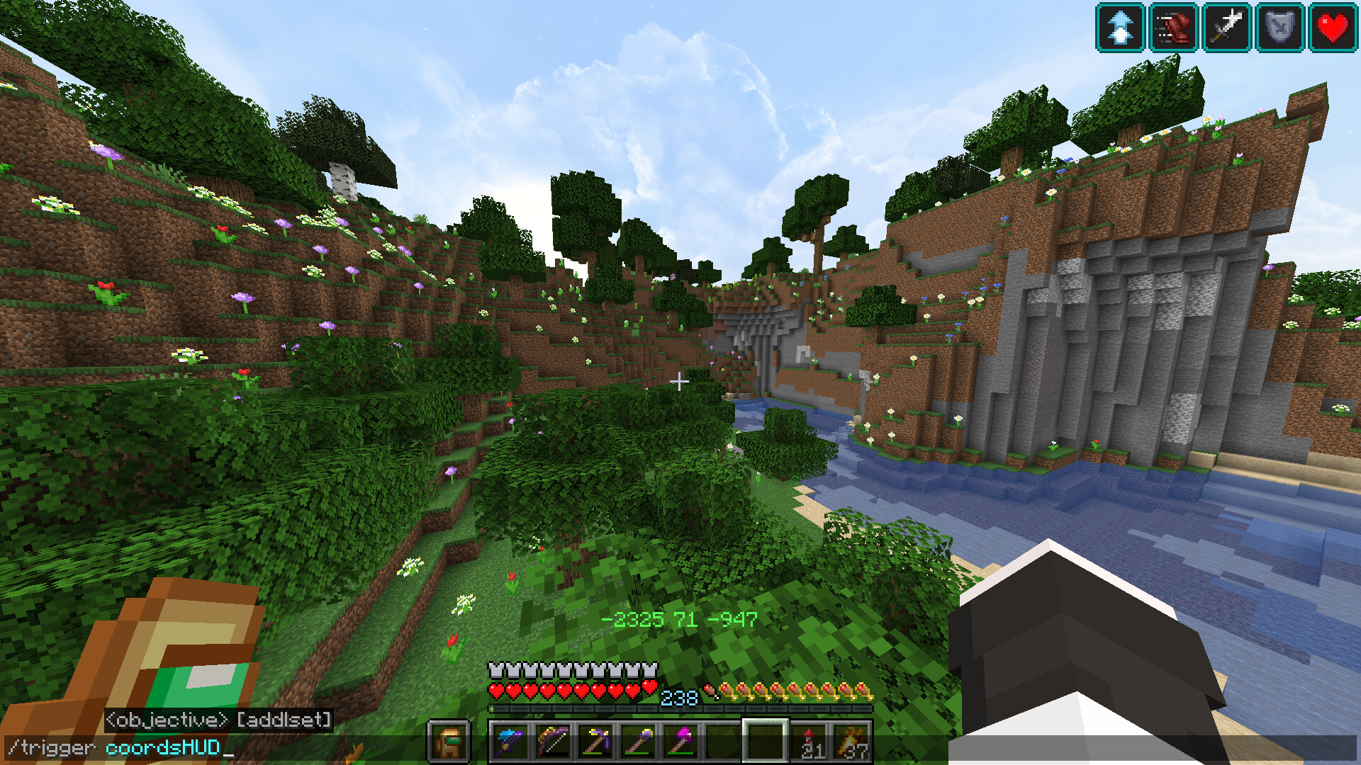 Better coords Minecraft Data Pack