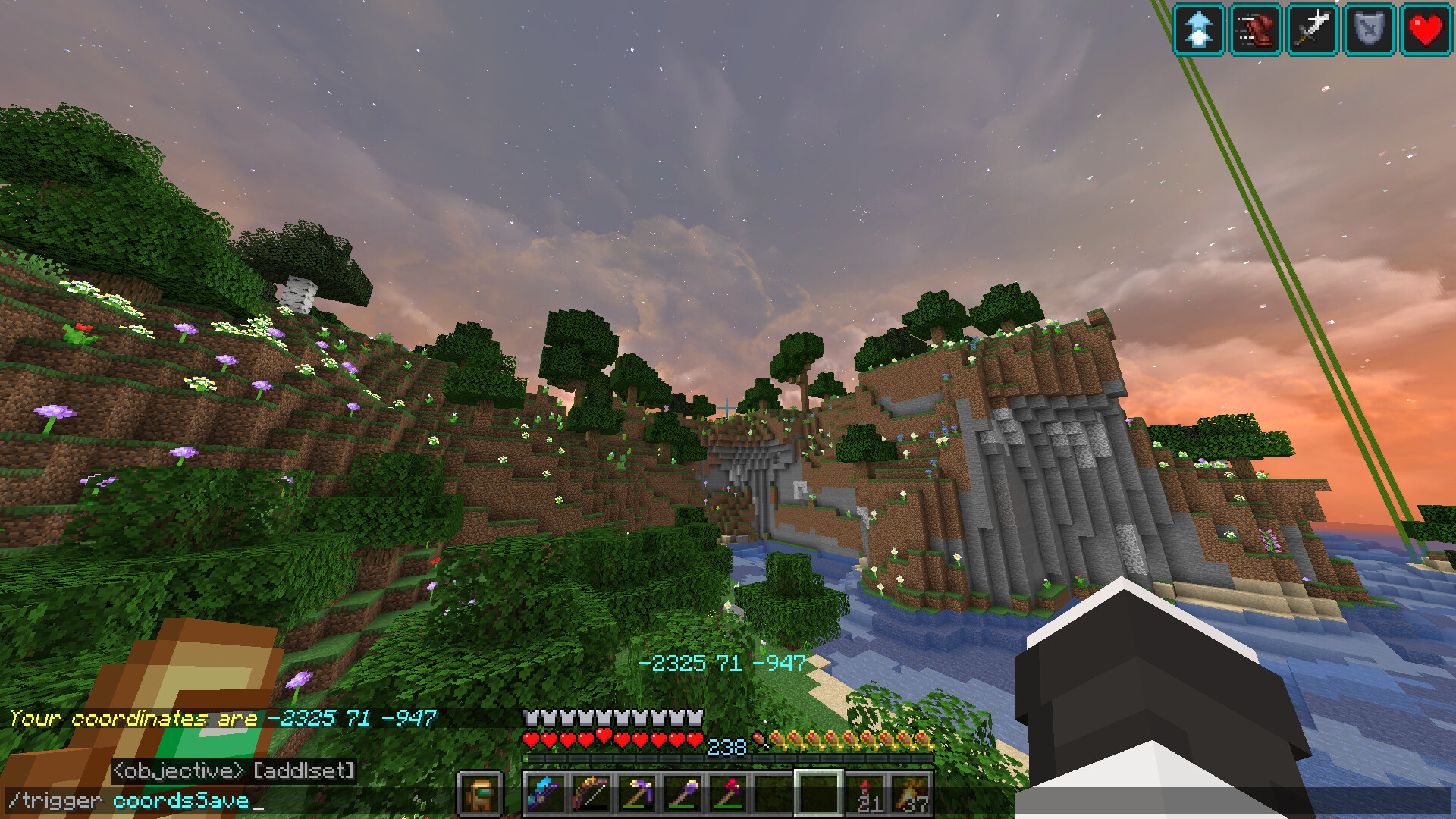 Better coords Minecraft Data Pack