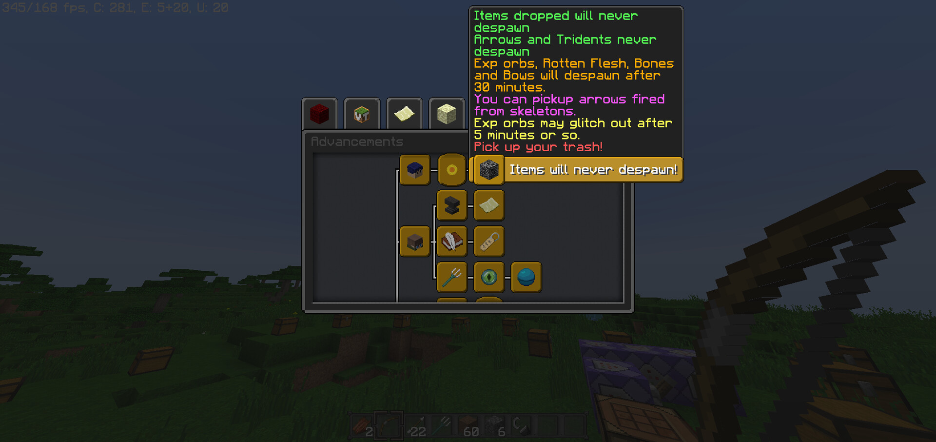 Entity Persistence Minecraft Data Pack