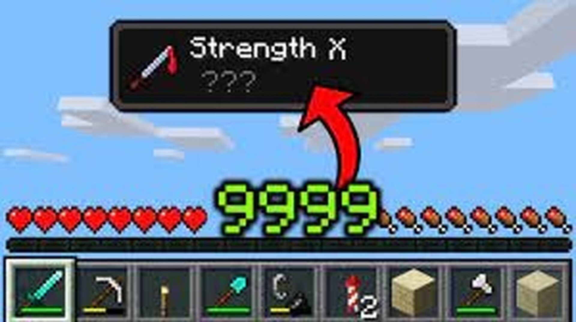 XP=strength Minecraft Data Pack