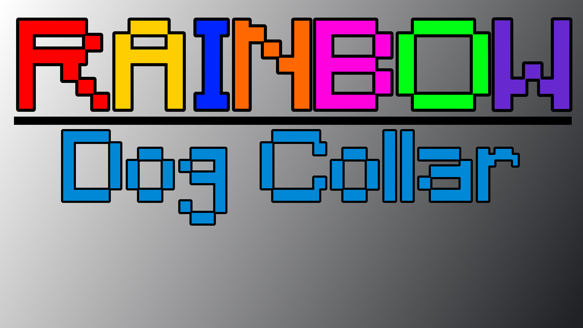 Rainbow Dog Collars! Minecraft Data Pack