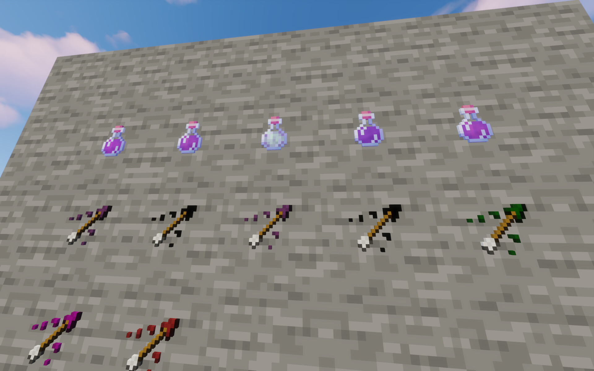 More Potions and arrows (no resource pack) Minecraft Data Pack