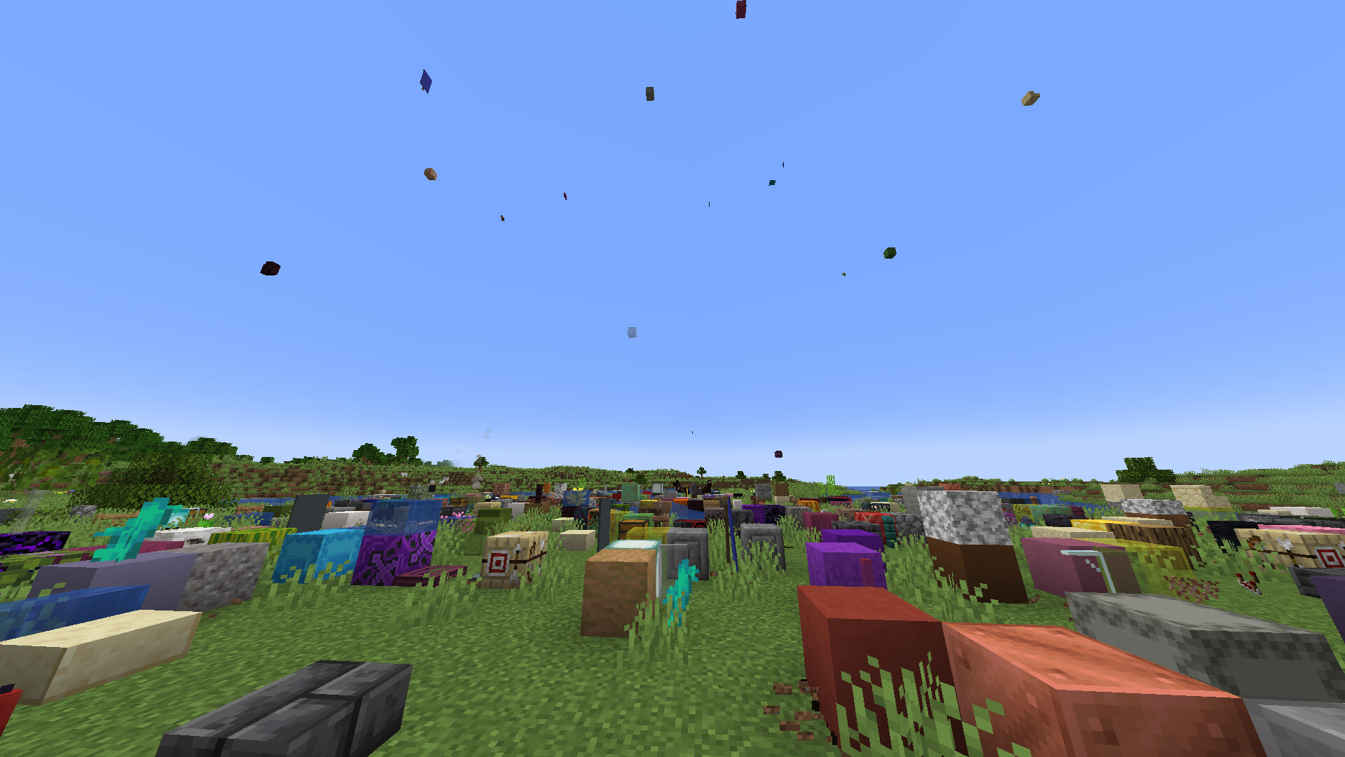 Minecraft But Random Blocks Rain from the Sky Minecraft Data Pack