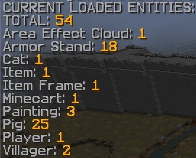 Entity Counter Minecraft Data Pack