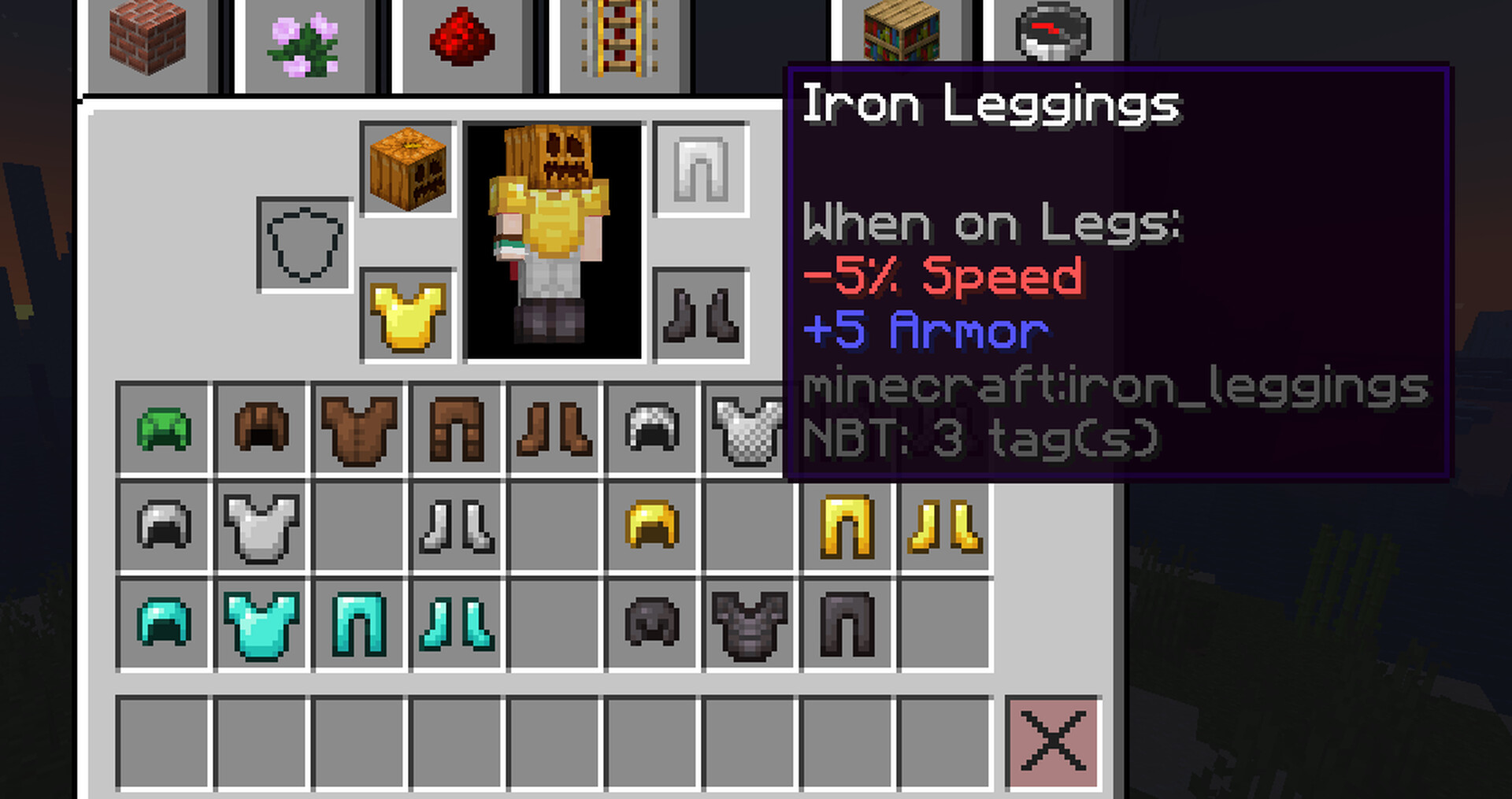 Realistic Armor Weight (actually balanced) Minecraft Data Pack