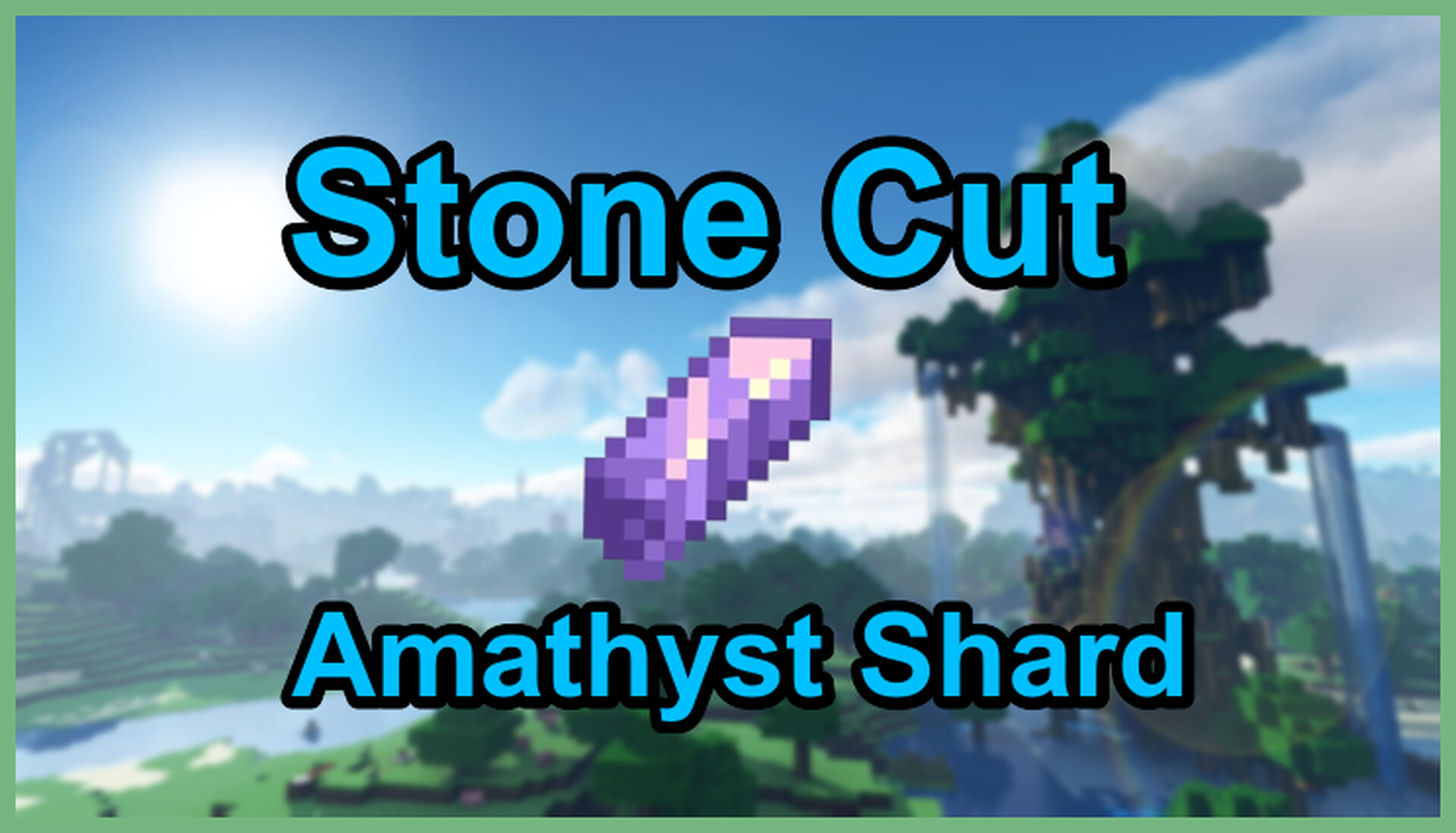 Stone Cut Amathyst Shard Minecraft Data Pack