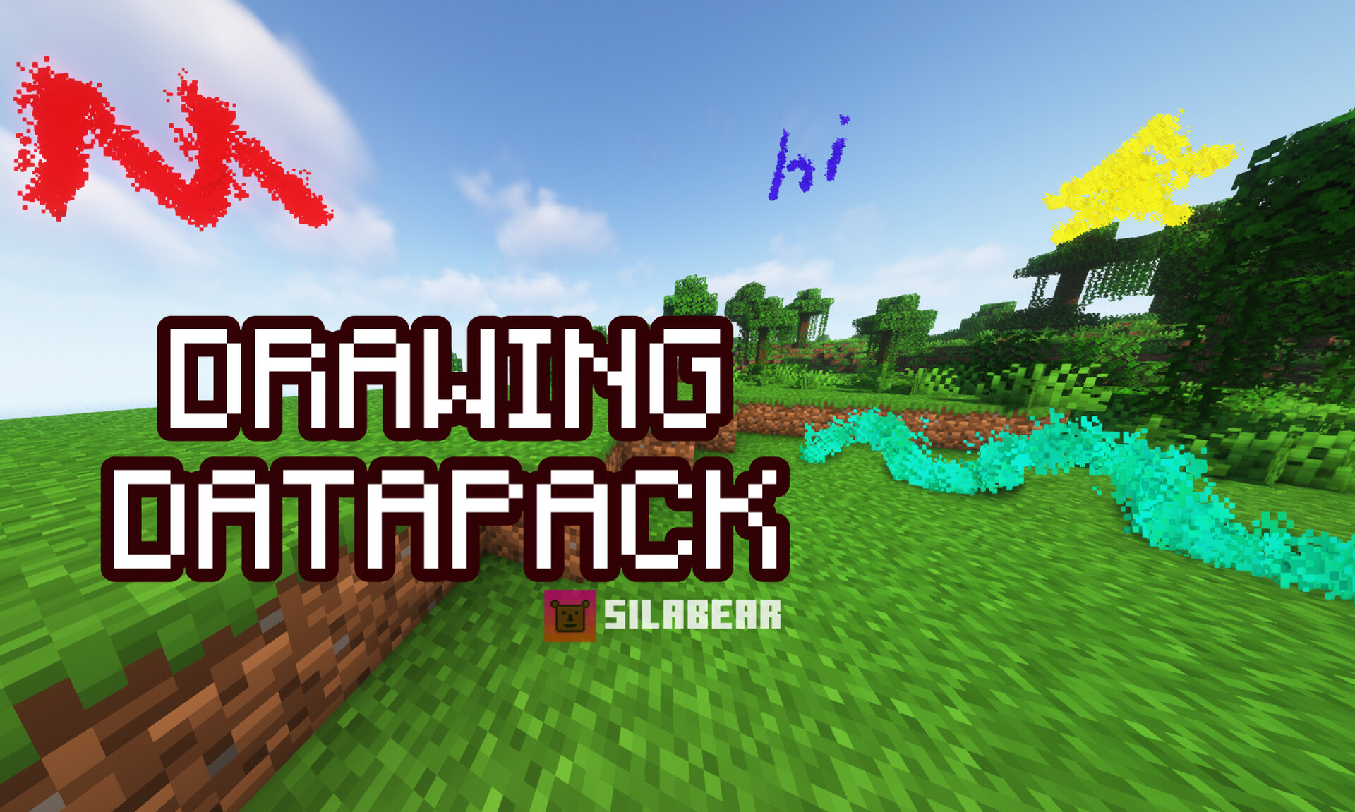 Drawing - Paint in your 3D worlds! Minecraft Data Pack