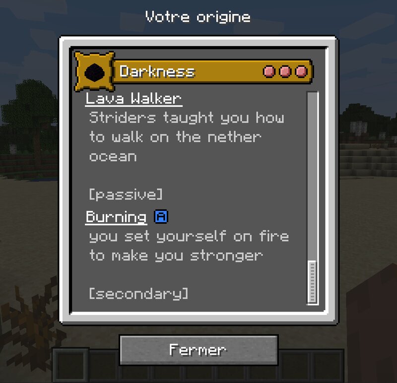 Darkness Origin Minecraft Data Pack