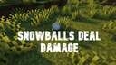 Snowballs deal damage Minecraft Data Pack