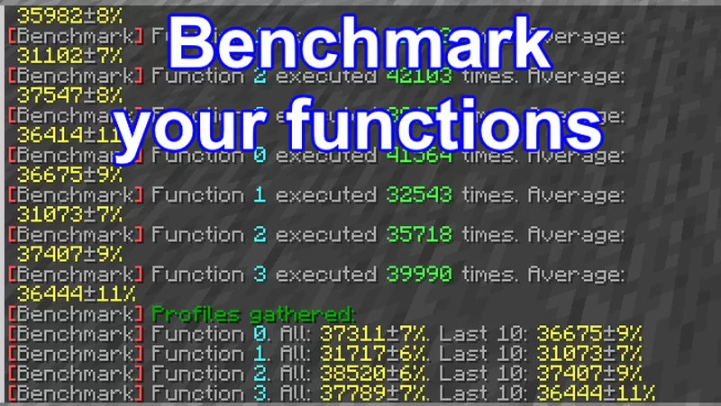 Benchmark | v2.1.0 | Datapack tool Minecraft Data Pack