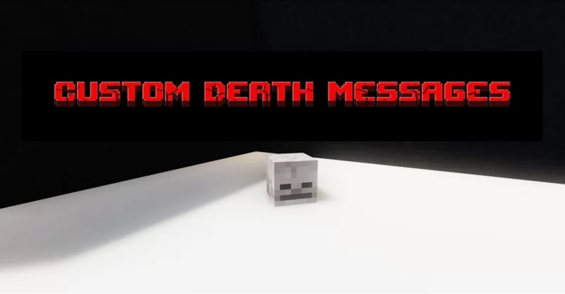 Custom Death Messages Minecraft Data Pack
