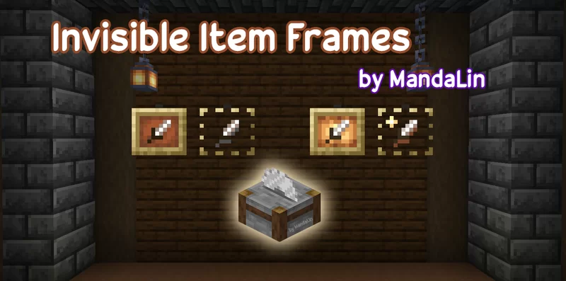 Invisible Item Frames [Stonecutter] Minecraft Data Pack