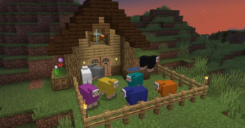 Colorful Wild Sheep Minecraft Data Pack