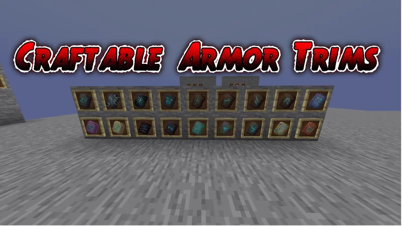 Craftable Armor Trims Minecraft Data Pack