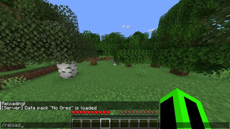 No Ores Minecraft Data Pack
