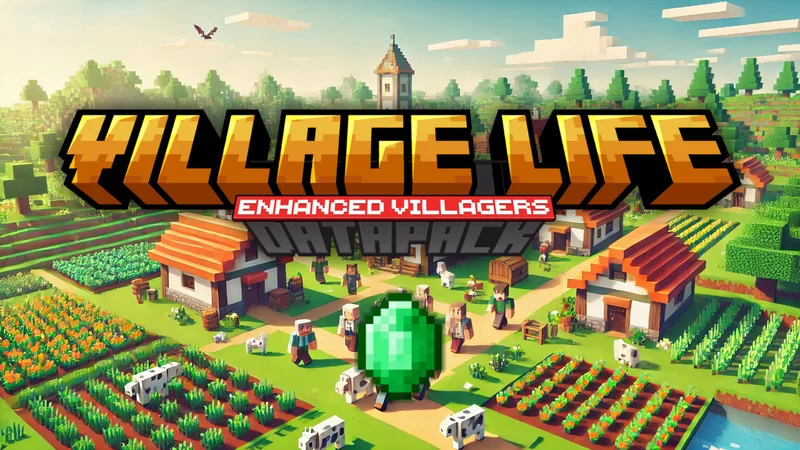 Village Life [NEW 1.21!] Minecraft Data Pack