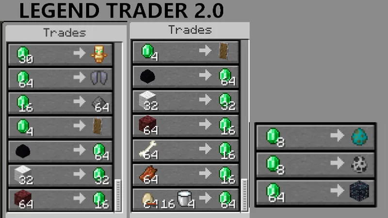 LEGEND TRADER [1.16-1.20.4] Minecraft Data Pack