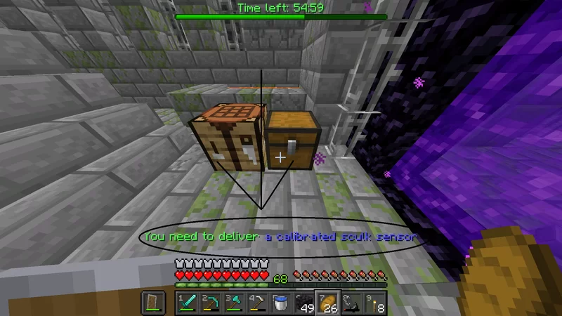 Item delivery challenge Minecraft Data Pack