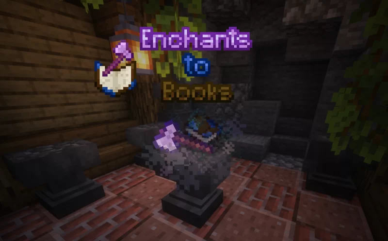 Enchants to Books | 1.20.5 - 1.21.5 Minecraft Data Pack