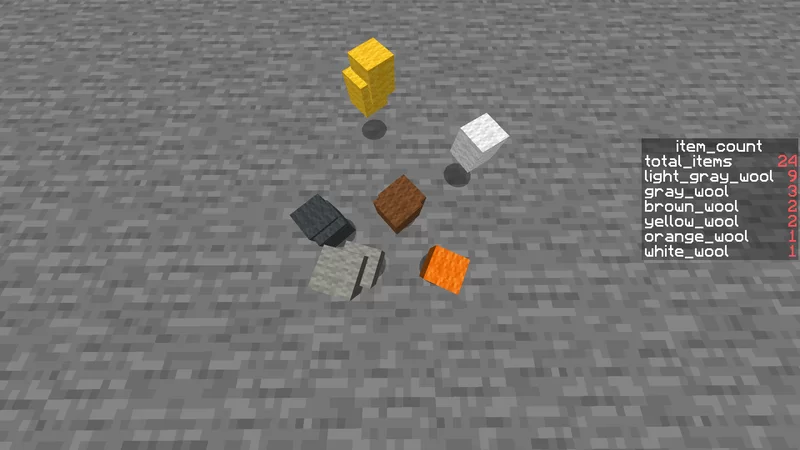 Item Counter Minecraft Data Pack