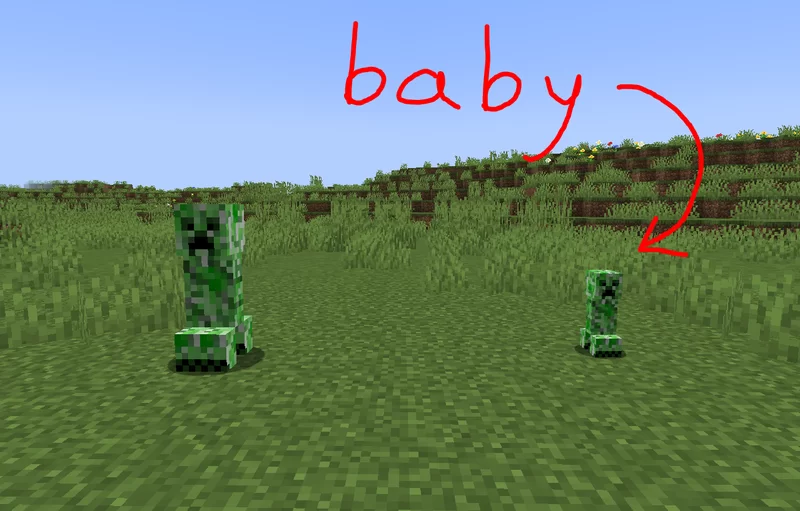 Baby Creepers! (1.21 - 1.21.3) Minecraft Data Pack