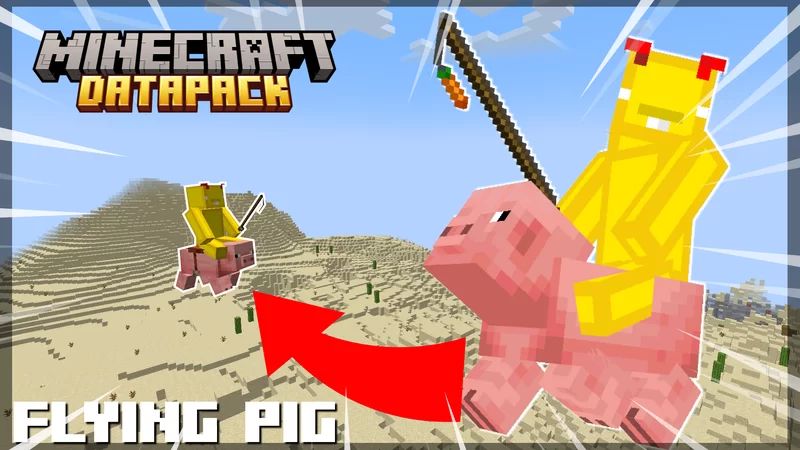 flying PIG Minecraft Data Pack