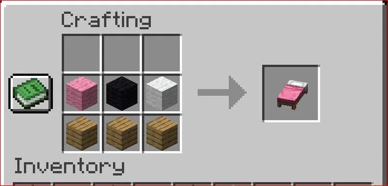 Use Every Wool Type for bed crafting 1.20.4 Minecraft Data Pack