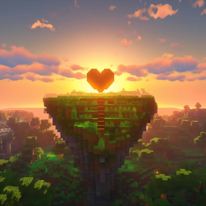 Level to Hearts Minecraft Data Pack