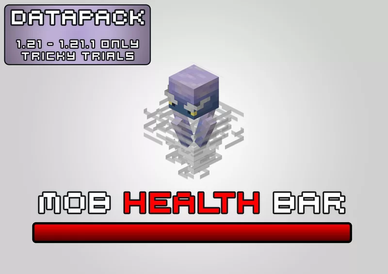 Mob Health Bar (1.21/1.21.1) Minecraft Data Pack