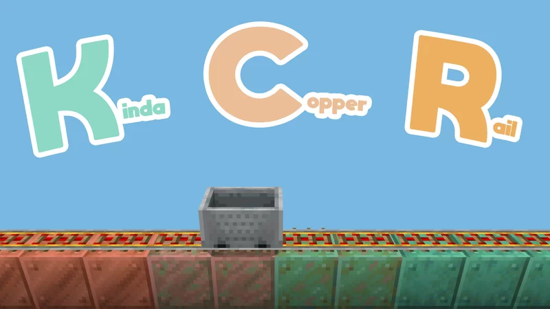 Kinda Copper Rails Minecraft Data Pack