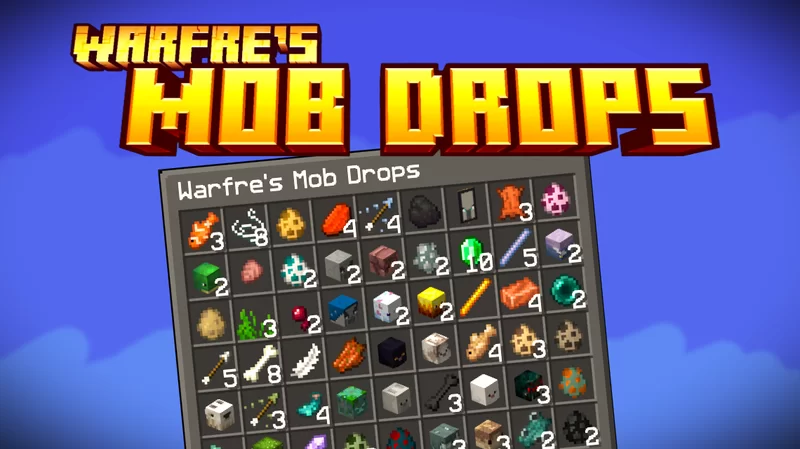 Warfre's Mob Drops Minecraft Data Pack