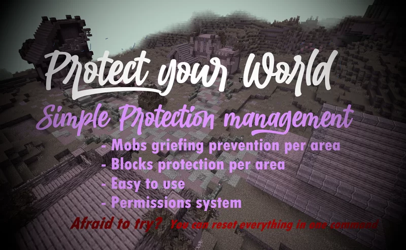 Area Protection Minecraft Data Pack