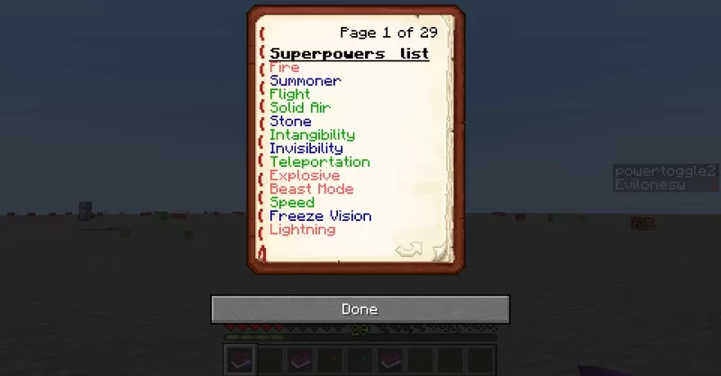 Powers (Super powers) V1.11 (Legacy) Minecraft 1.19-1.20.3 Minecraft Data Pack