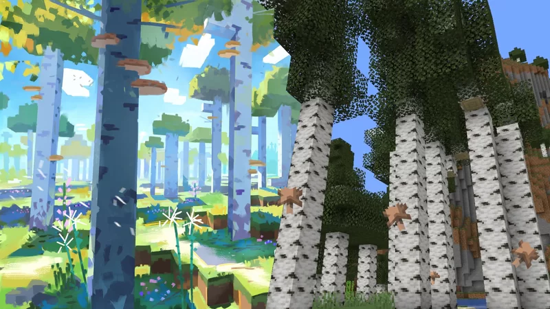 Minecraft's scrapped Birch Forest Update Minecraft Data Pack