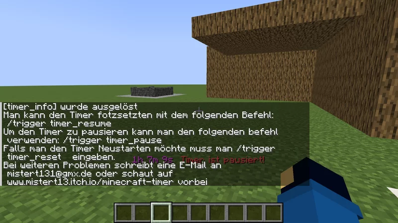 Minecraft Timer Minecraft Data Pack